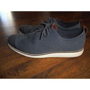 Cole Haan | Shoes | Cole Haan Grand Os Gray Fabric Lightweight Wingtip ...